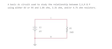 A Basic DC Series Circuit Used To Study The Relationship Between Current Voltage Resistance