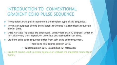 Gradient Echo Pulse Sequences Hjnpptx