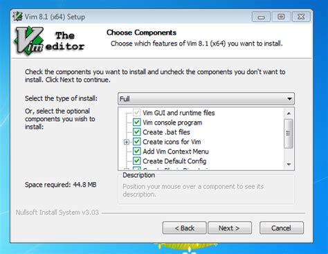 Windows 下 Vim 的安装