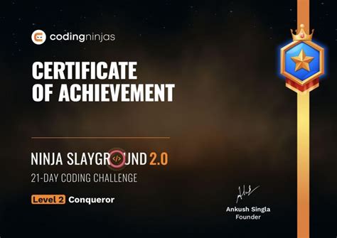 Aarjav Jain On Linkedin Ninjaslayground Codingninjas Slayground Codingchallenge Techgrowth