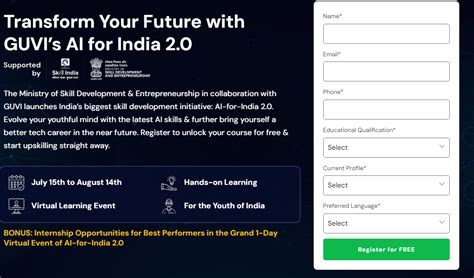 Guvi Ai For India 2 0 Registration 2024 Guvi Ai Free Courses Guvi In