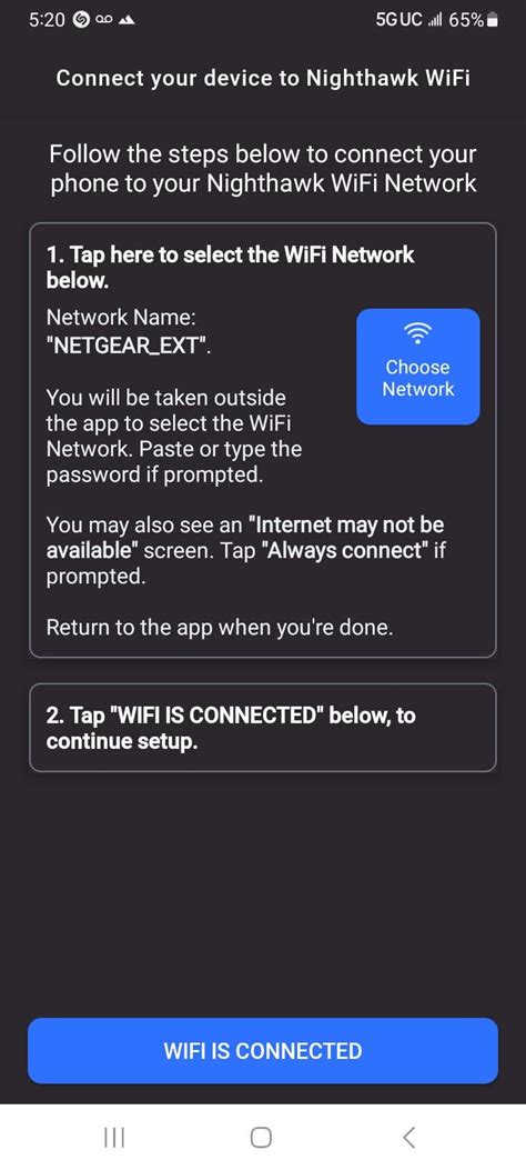 Please Help I Tried Using The Nighthawk App To Connect My Netgear Extender To My Spectrum Wifi
