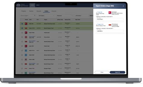 Field Materials Procore