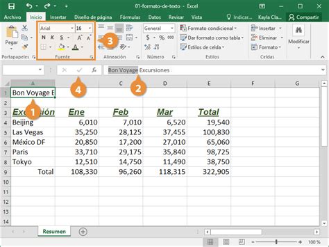 Formato De Texto En Excel Image To U