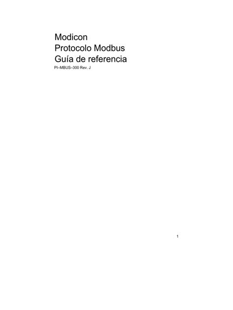 Modicon Modbus Protocol Pdf Ascii Poco
