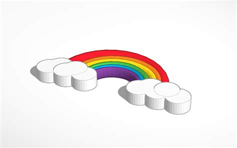 3d Design Rainbow Tinkercad