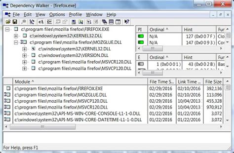 Dependency Walker In Process Explorer On Windows 7