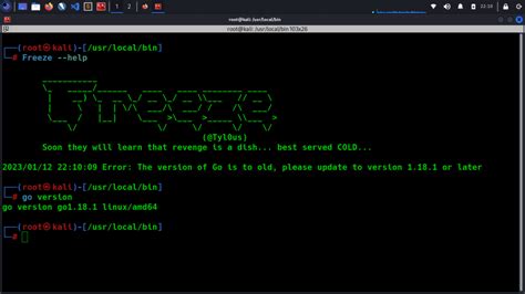 Offensive Security Tool Freeze Black Hat Ethical Hacking