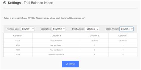 Bulk Create Nominal Codes Support QuickFile