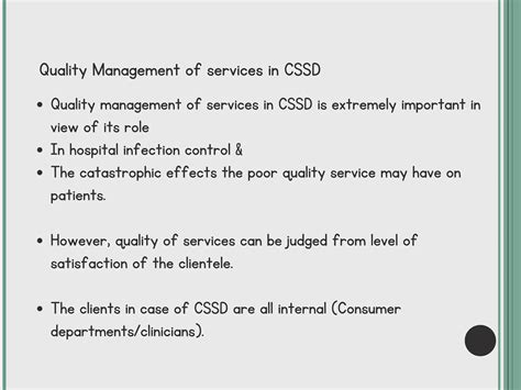 Process Flow Cssd Is A Service Unit In A Hospital Pdf