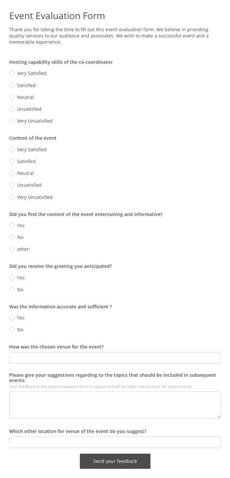 Event Survey Template Word Toptemplatemyid