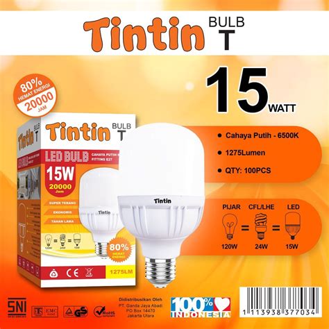 Jual Lampu LED Watt Tintin Capsule Murah Shopee Indonesia