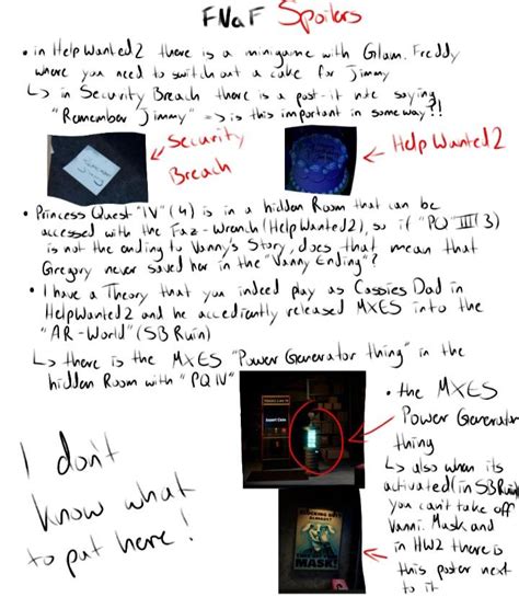 Some Weird Things I Noticed Fnaf Help Wanted Spoilers R Gametheorists