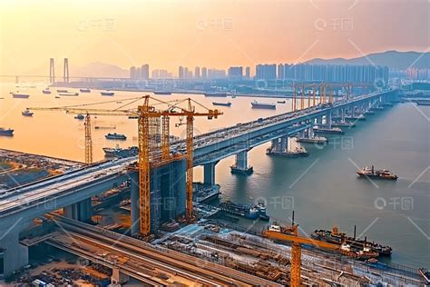 桥梁施工ai数字艺术 港口现代写实风格建设中桥梁施工现场桥梁建筑商业照片 Ai图片免费下载 Png格式 4032像素 编号71440290 千图网