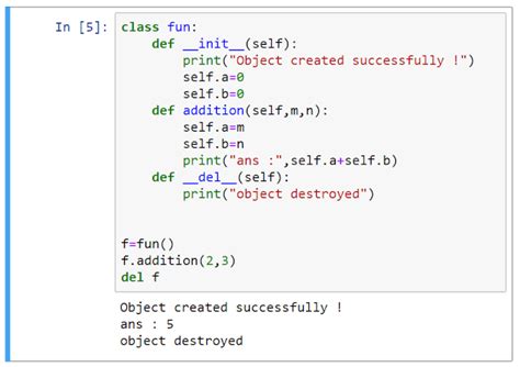 Destructors For Classes