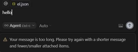 Cursor Pro Your Message Is Too Long Please Try Again With A Shorter Message And Fewersmaller