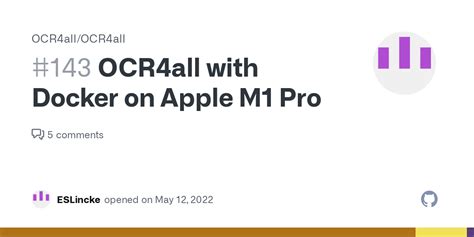 ocr4all with docker on apple m1 pro · issue 143 · ocr4all ocr4all · github