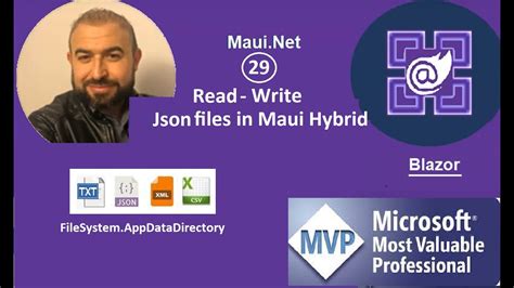 net maui blazor 29 read write json files youtube