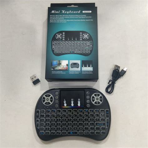 Jual Mini Wireless Keyboard Backlit Black Shopee Indonesia