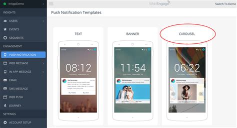 The Advent Of Richer Push Notifications Carousel Push Notifications