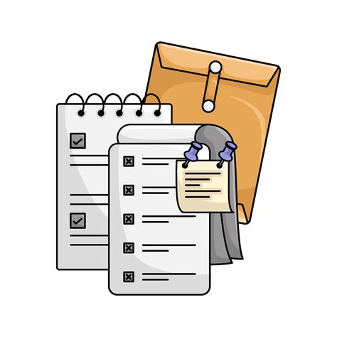 Task List With Envelope Illustration Vector Art At Vecteezy