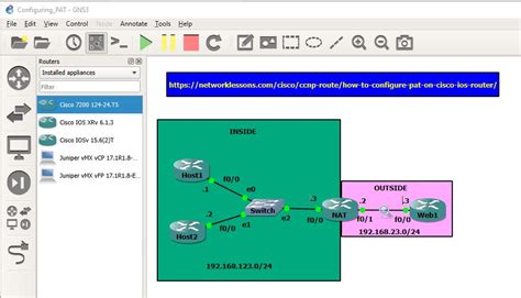 How To Configure PAT On Cisco IOS Router Lessons Discussion NetworkLessons Com Community Forum