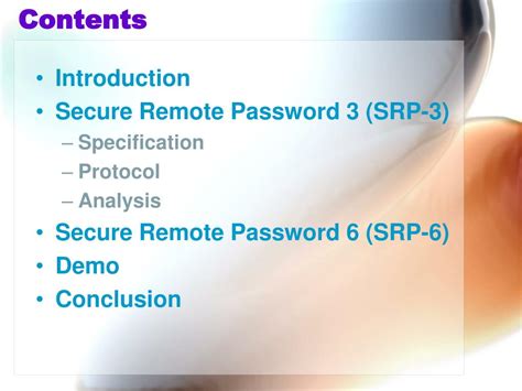 Ppt The Secure Remote Password Protocol Srp Powerpoint Presentation