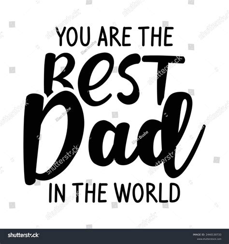 Daddy Dad Lettering Vector Illustration Royalty Free Stock Vector