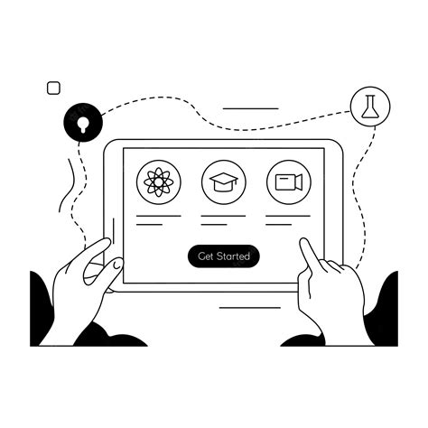 premium vector data analysis character based line illustration