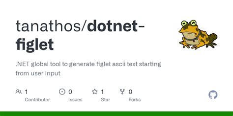 Github Tanathosdotnet Figlet Net Global Tool To Generate Figlet
