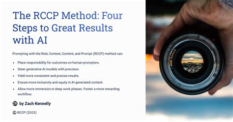Rccp Method For Ai Prompting Zach Kennelly