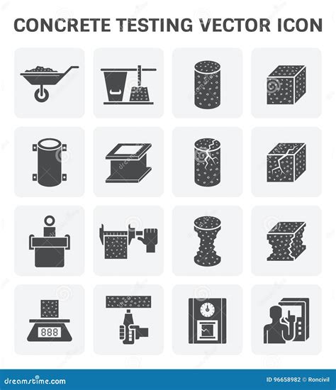 Concrete Testing Icon Vector Illustration 100172554