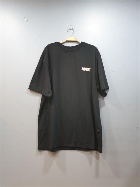 Nerdy 블랙 박스반팔티 면티셔츠 오버핏 빅사이즈 세컨웨어