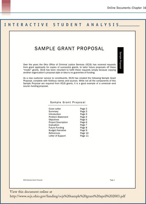 Free Sample Grant Proposal Pdf 350kb 9 Page S