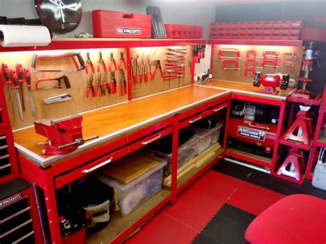 Refinished My Workbench And Built Myself A Tool Creeper Diy Garage Storage Garage Design