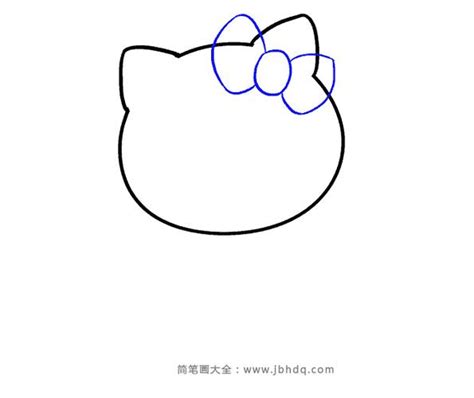 简单画kt猫的简笔画 简笔画图片大全 蒲城教育文学网