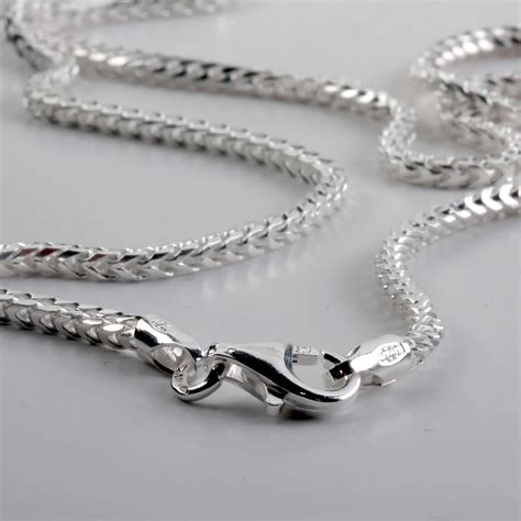 Sterling Silver Pendant Chain Franco Chain Link Ideal For Pendants Or