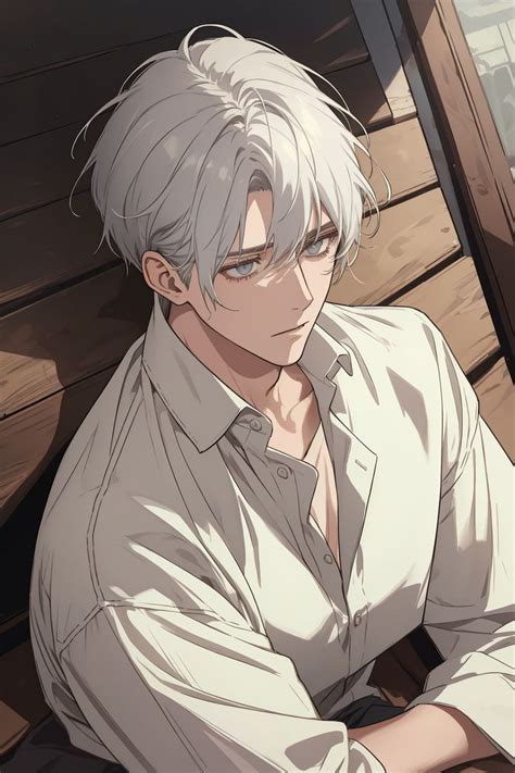 Pinterest Anime White Hair Babe White Hair Anime Guy Character Art