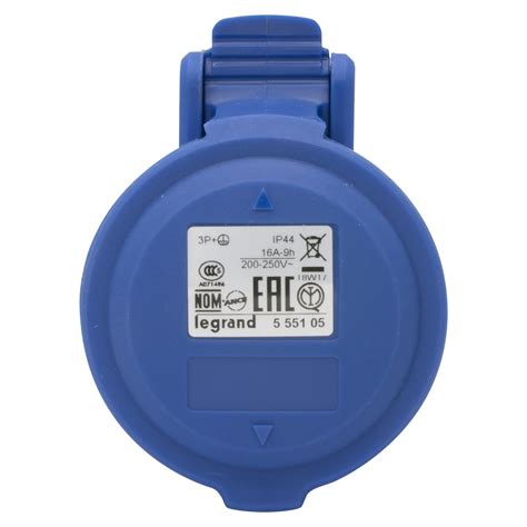 Mobile Socket P17 Ip44 200 250 V~ 16 A 3p E 555105