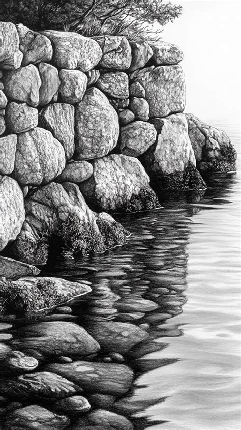 50 Stone Wall Drawing References Every Artist Needs To See 4 Rock
