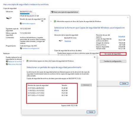 Windows 10 Backup Delete Old Data Backups Automatically Microsoft Community