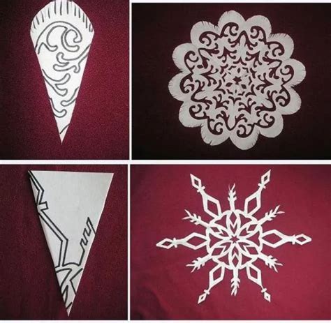 Как красиво вырезать снежинку из бумаги поэтапно Как сложить бумагу Paper Flowers Craft