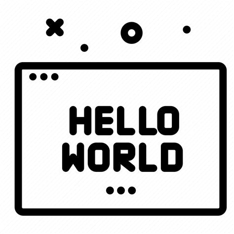 Hello World Programming Code Development Icon Download On Iconfinder
