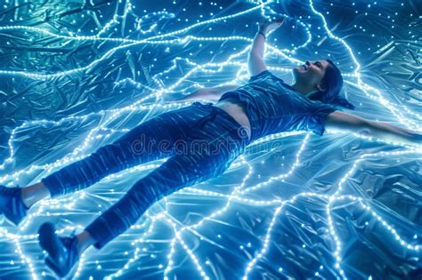 Ai Brain Evolving From Geometric Shapes Surrounded By Data Streams And Digital Particles Stock