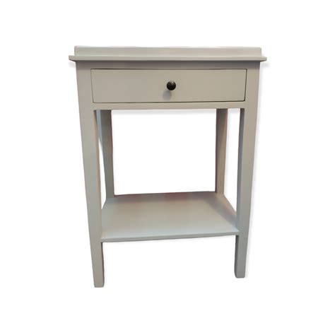 French Grey Classic Bedside Table Upstairs Downstairs Interiors