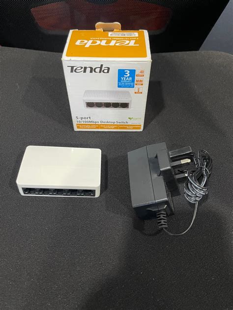Tenda S105 Switch Hub 5 Port Ethernet Unmanaged Desktop Switch Internet 10 100mbps Computers