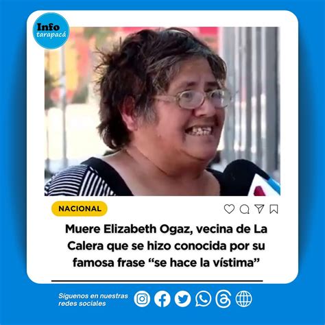 Info Tarapacá Muere Elizabeth Ogaz Vecina De La Calera Que Se Hizo
