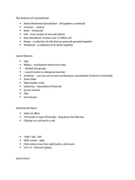 The Anatomy Of A Spreadsheet Pdf