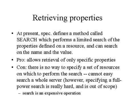 retrieving properties