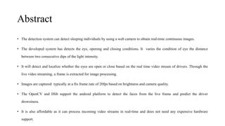 Driver Drowsiness Pptx